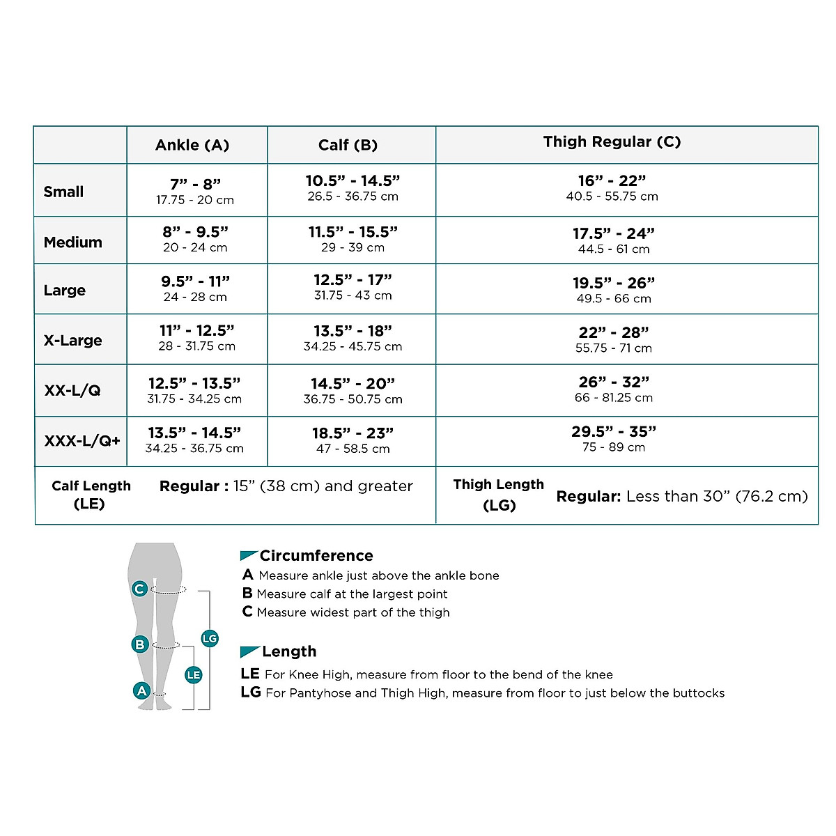 Ames Walker AW Style 4 Sheer Support 15-20 mmHg Moderate Compression Closed Toe Thigh High Stockings w/Top Band Taupe Xlarge