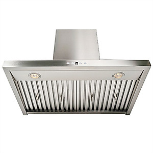 CAVALIERE 30" Wall Mounted Stainless Steel Kitchen Range Hood 462 CFM AP238-PSF-30