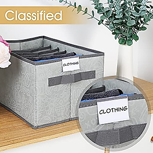 50pcs Labels for Storage Bins Plastic Label Clip, Basket Labels Clip On Wire Shelf Price Label Holder Merchandise Sign Display Holder, 50pcs Label Insert Included (2.36IN*1.57IN)