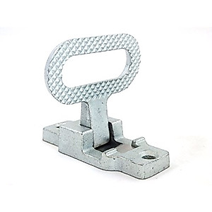 Red Hound Auto 4 Pack Fold Down Utility Bed Body Step Heavy Duty Premium Galvanized Steel Flip Up Folding RV Camper Trailer RV Bus Step-up Safety Non Slip Tread Grab on Assist Handle