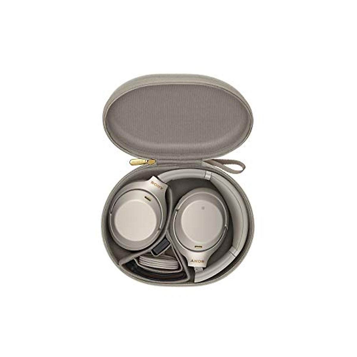 Sony WH1000XM3 Noise Cancelling Headphones : Wireless Bluetooth Over the Ear Headset – Silver (2018 Version)