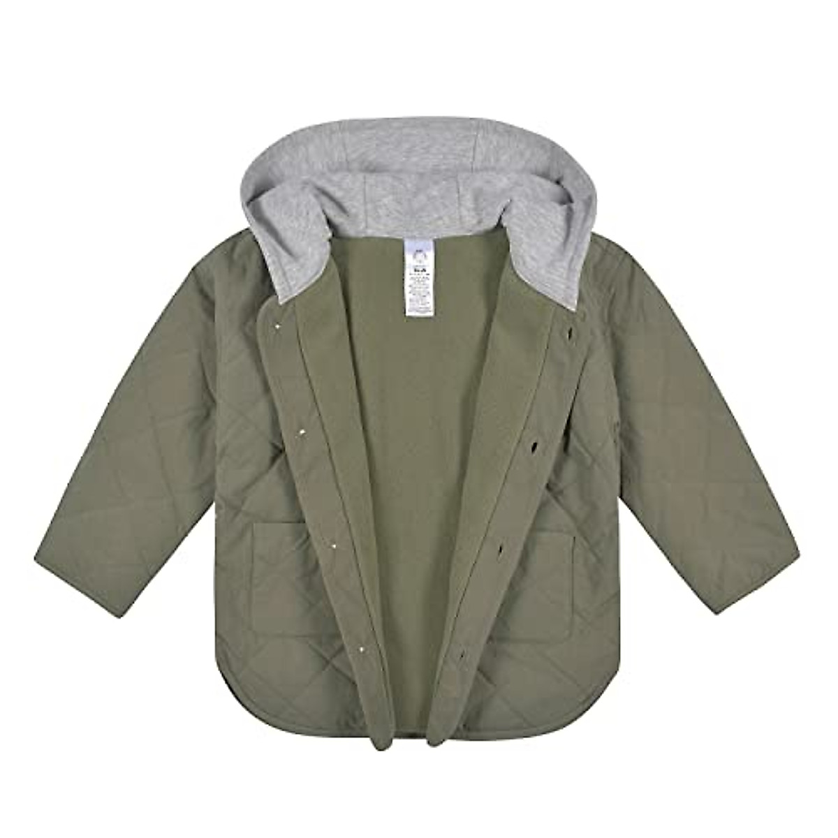 GerberBaby BoysToddler Hooded Quilted JacketGreen18 Months