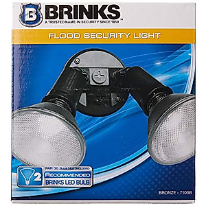Brinks 7100B 2 Head Flood Light , Bronze