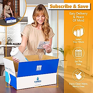 Express Water Activated Carbon Block Replacement Filter ACB Large Capacity Water Filter Whole House Filtration 5 Micron