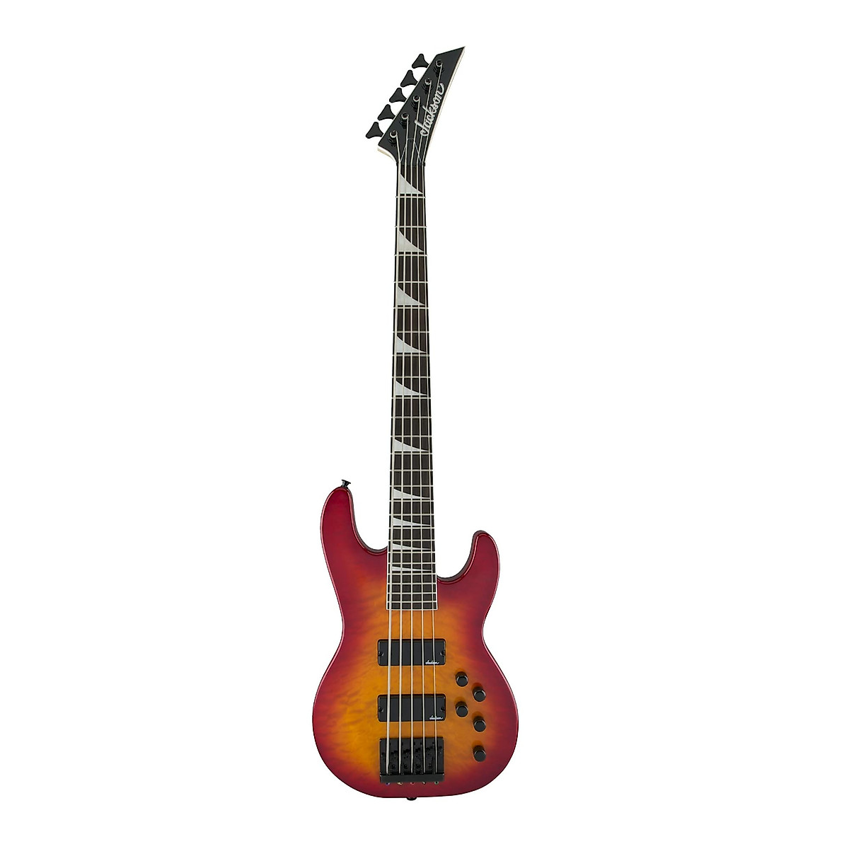 Jackson JS Series 5-String Concert Bass JS3VQ, Cherry Burst, Amaranth Fingerboard