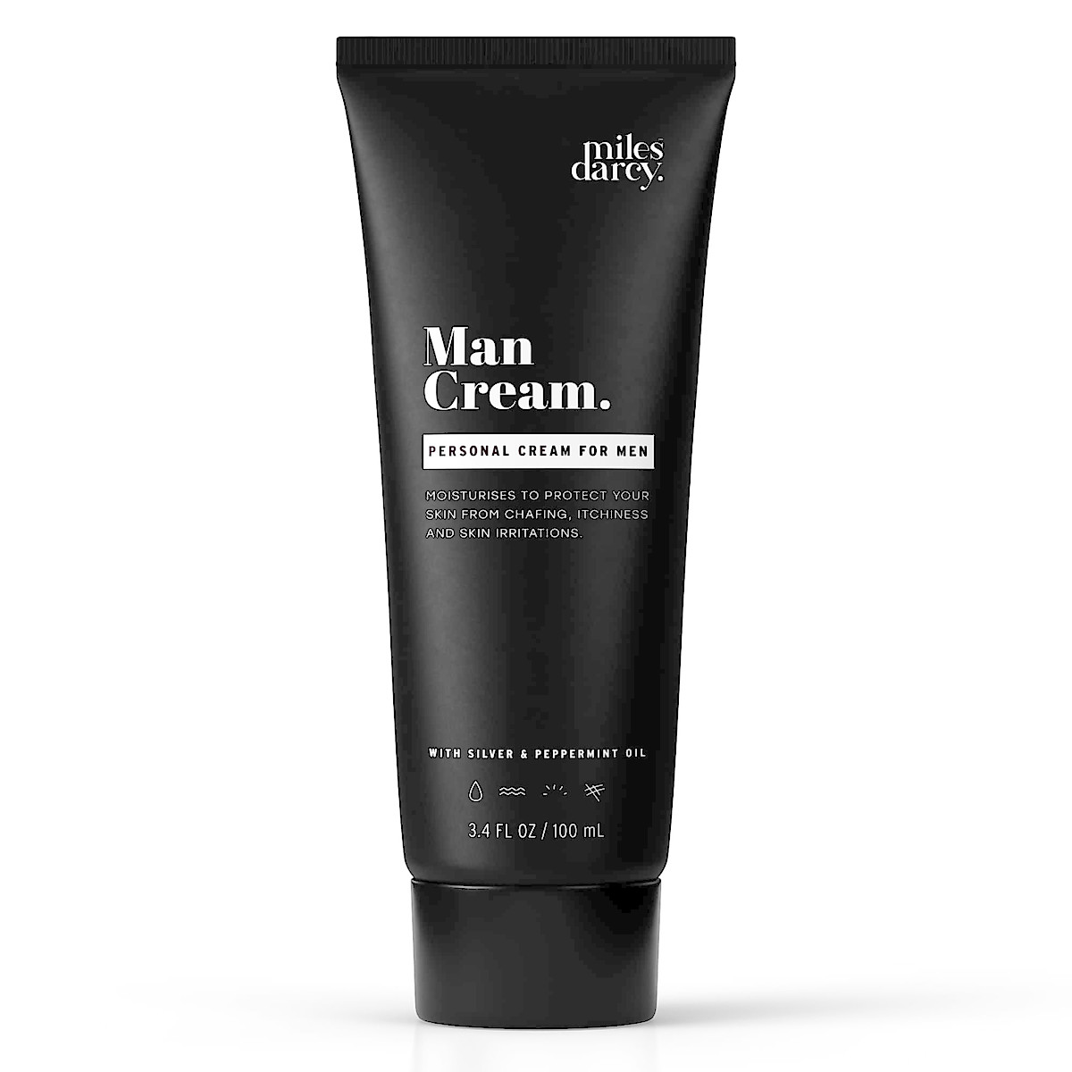 Miles Darcy Man Cream | Ball Cream For Men | Anti Chafing & Moisturising | Protects & Soothes Against Jock Itch & Odor Causing Bacteria | PH Balanced Penile Cream & Ball Deodorant