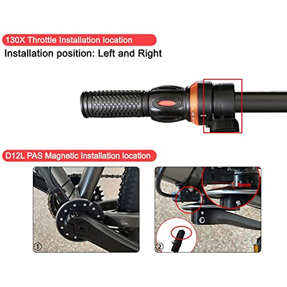 20" Rear Wheel Electric Hub Motor Kit, 20inch 72V 3000W Electric Bike Controller S900 Panel Rear Drive Hub Thumb Throttle Kit for Electric Bike Conversion