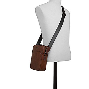 ALDO Men's Poani Crossbody Bag, Dark Brown