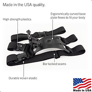 STUNTMAN 360 High Stability Shoulder Mount for Action Cameras - Fits GoPro, DJI Osmo (Action 5 Pro, 4, 3, 2), Insta360 (Ace Pro, Ace, ONE RS, ONE R), and Others