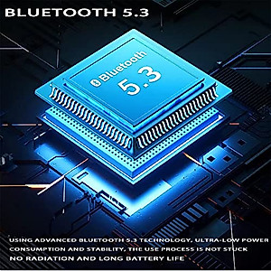 Vinkyster Open-Ear Bluetooth Bone Conduction Sport Headphones - Sweat Resistant Wireless Earphones for Workouts and Running - Built-in Mic for Fitness, Running, Cycling, and More, (Black Red)