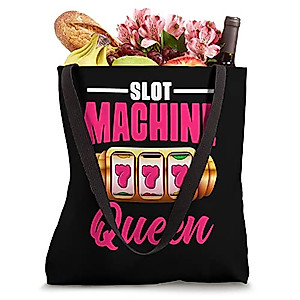 Slot Machine Queen Gambling Casino Poker Player Tote Bag