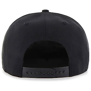 '47 Atlanta Braves Mens Womens No Shot Captain Adjustable Snapback Black/White Hat