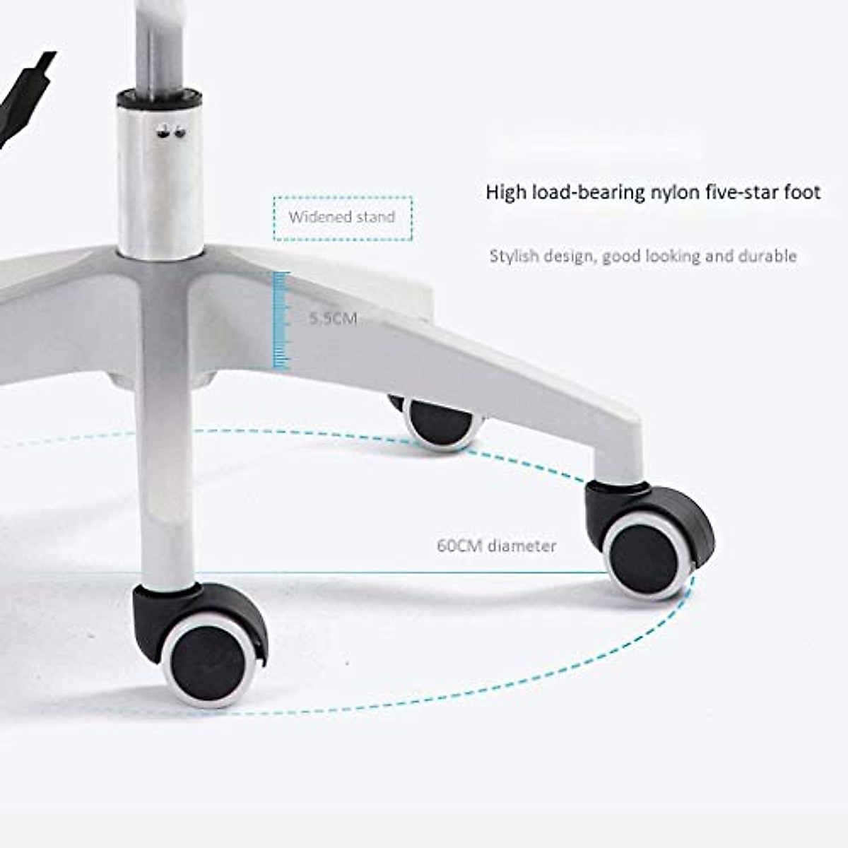 BZLSFHZ Ergonomic Office Desk Chair Mesh Swivel Computer Task Chair Mid Back Computer Chair Home Chair Student Chair Writing Chair Office Chair (Color : A)