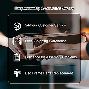 Flolinda King Size Bed Frame, Upholstered Bed Frame with Tall Tufted Velvet Headboard, Heavy Duty Metal Mattress Foundation with Wooden Slats, King Bed Frame No Box Spring Needed, Easy Assembly