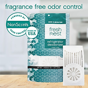 Fresh Nest Refrigerator Deodorizer (2-Pack) - Fridge and Freezer Odor Eliminator