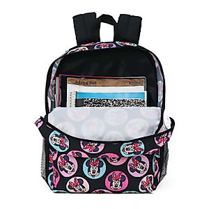 Disney Minnie Mouse Full Size All Over Print 16" Backpack