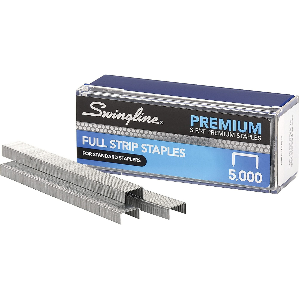 Swingline Staples, S.F. 4, Premium, 1/4 Inches Length, 210/Strip, 5000/Box, 1 Pack (35450)