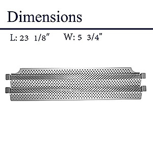Boloda Grill Parts Replacement, 4pc Stainless Steel Heat Plate Shield for Model Viking VGBQ 30 in T Series, VGBQ 41 in T Series, VGBQ 53 in T Series, VGBQ30, VGBQ41, VGBQ53, Tamer Burner Cover