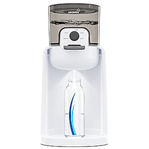 GROWNSY Water Warmer, Instant Baby Bottle Warmer with Night Light, 4 Perfect Temperatures Formula Maker with Instant Dispension of Warm Water, Detachable Container and 72H Smart Thermostat