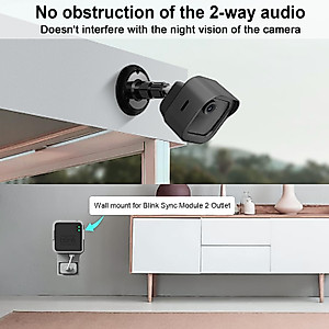5 Pack Wall Mount for Blink Outdoor 4 (4th Gen) with Weatherproof Protective Housing and Blink Sync Module 2 Mount (Blink Camera & Sync Module is Not Included)