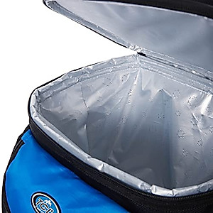 Travelers Club 18" Cool Carry 2 Section Insulated Rolling Cooler, Blue