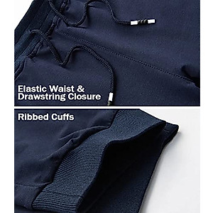 MAGCOMSEN Shorts for Men Stretch Sweat Shorts Capri 3/4 Pants Workout Shorts Mens Athletic Shorts Basketball Long Shorts Trainning Shorts Light Pink