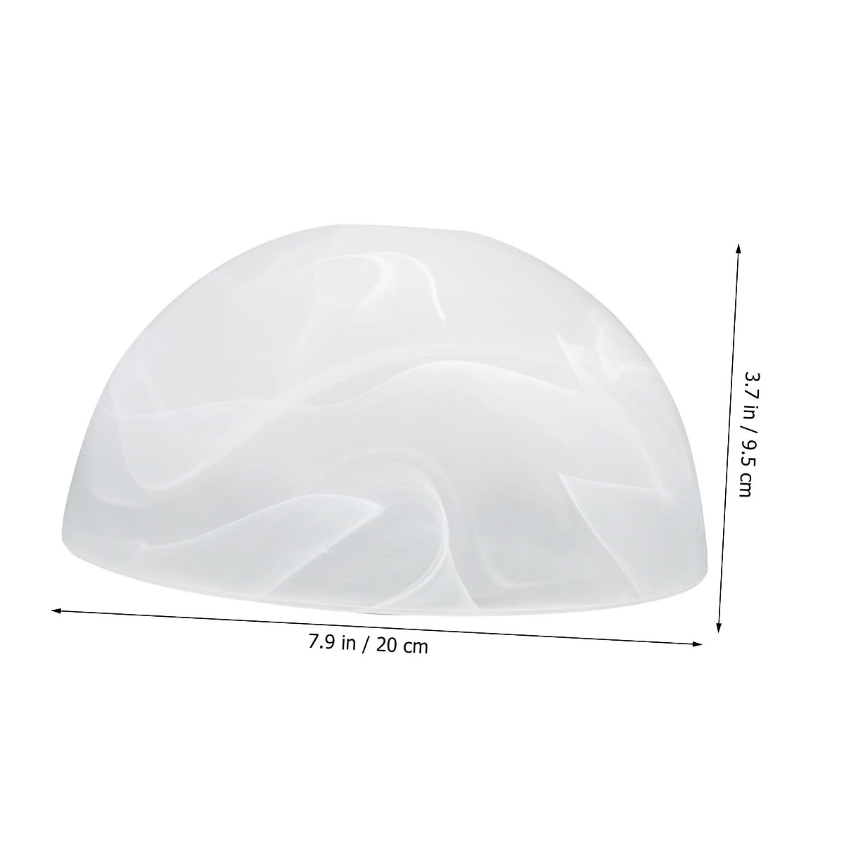 GARVALON Frosted Glass Lampshade Bell Lamp Shades Round Chandelier Fandelier Ceiling Fan Globe Lamp Shades Ceiling Lamp Shade Ceiling Fan Glass Bowl Replacement Household Lamp Shade Fixture