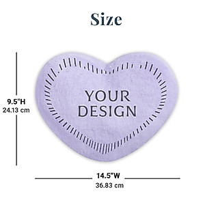 Let's Make Memories Personalized Plush Heart Sparkle Message Pillow- Valentine’s Day- for Her- Pink