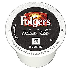 Folgers Black Silk Dark Roast Coffee, 144 K Cups for Keurig Makers