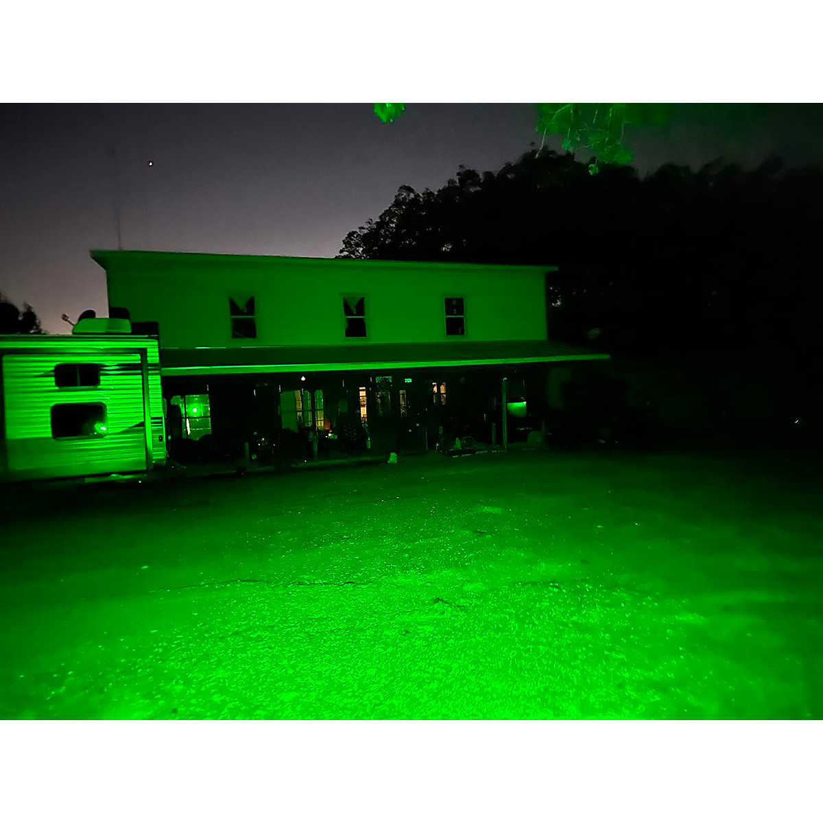 LILBEES Solar Powered Hog Feeder Light with Motion Sensor for Hog,Deer Feeder,Predator Coyote Pig Varmint,Campact Camouflage Design for Out Door Hunting with Green Lights(G300)(Pack of 2)