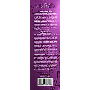 Vitabath Moisturizing Bath & Shower Gelee, Plus For Dry Skin, 32-Ounces