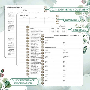 2024 Planner - 2024 Weekly Monthly Planner from Jan. 2024 to Dec. 2024, 9.7"x 7.7", 2024 Calendar Monthly planner with Printed Tabs + Monthly and Weekly Pages, 2024 Calendar 12 Month Planner