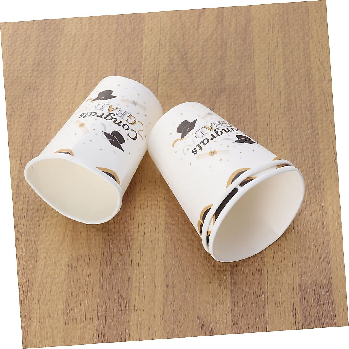 MUSISALY 10pcs Graduation Cups Disposable Cups Beer Paper Mugs Class of 2022 Paper Cups Congrats Grad Cups Beverages Cups Disposable Paper Cups Graduation Season Grace