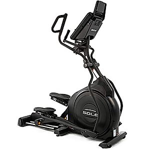 SOLE Fitness E55 (2017 Model Blowout Sale) Indoor Elliptical, Home and Gym Exercise Equipment, Smooth and Quiet, Versatile for Any Workout, Bluetooth and USB Compatible