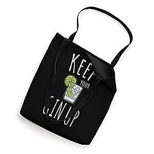 FUNNY GIN LOVER GIFTS KEEP YOUR GIN CHIN UP MOTIVATIONAL PUN Tote Bag