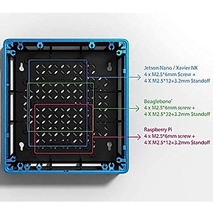 Seeed Studio re_Computer case Stackable Structure Removable Acrylic Cover Most Compatible Enclosure for Popular SBCs Including ODYSSEY-X86J4105, Raspberry Pi, BeagleBone, Jetson Nano.