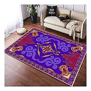 Aladdin Rug, Aladdin, Magic Carpet, Fantastic Rug, Living Room Rug, Kids Room Rug, Ethnic Rug, Minimalist,Custom Rug, Floor Rug, Area Rug p387 (1.6x1.9 feet-50x60cm), 1.6x1.9 feet-50x60cm(MatSize)