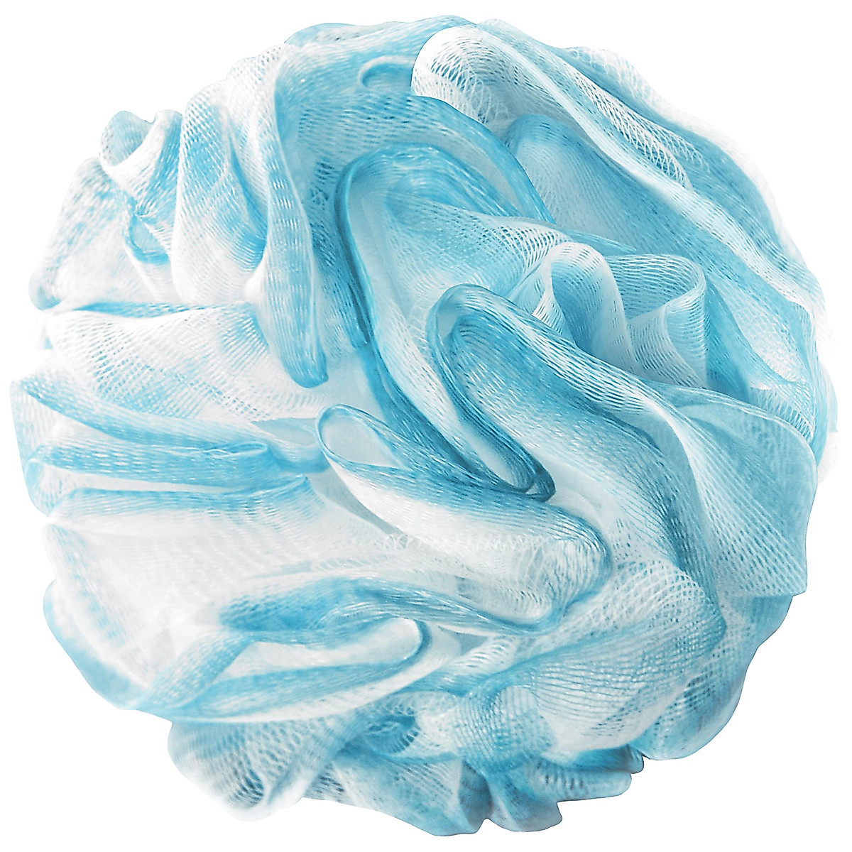 Loofah-Bath Sponge-White w/Color Set-XL-75g by À La Paix-Extra Large 4 Pack Soft Mesh Loufa Puff-Exfoliating Luffa Body Scrubber Women & Men Silky Skin -Long-Handle Body Exfoliator-Bathing Accessories