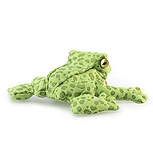 Folkmanis Mini Frog Finger Puppet Plush, Green, 1 EA