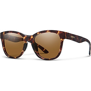 Designer iWear,CaperS 0RZUL5 53MM Dark Havana Brown Chromapop Polarized Brown Rectangle Sunglasses for Women + FREE Complimentary Eyewear Kit