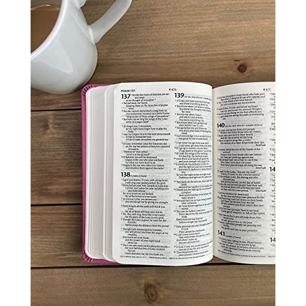 NLT Premium Value Compact Bible, Filament-Enabled Edition (LeatherLike, Pink Rose)