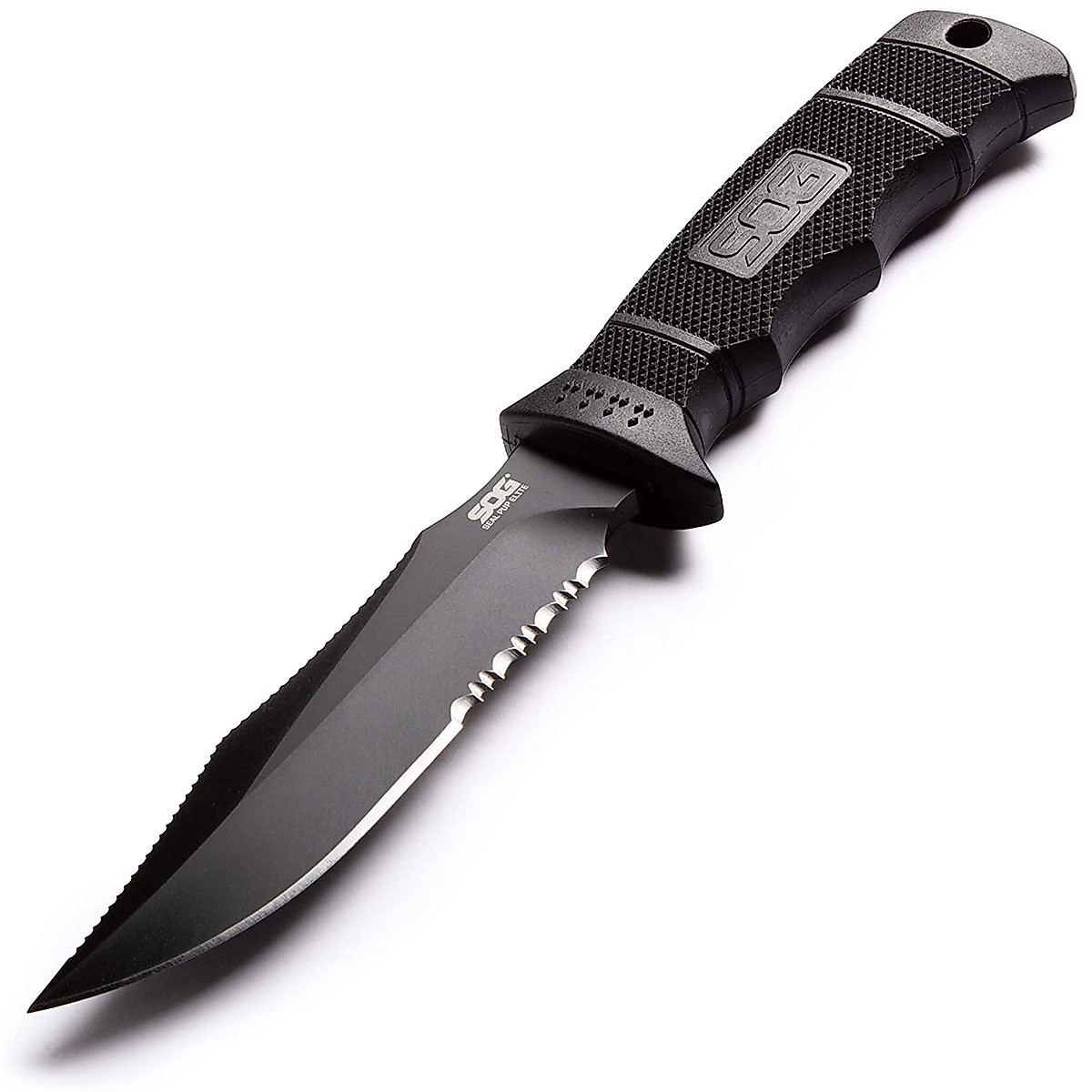 SOG Seal Pup Elite Tactical Fixed Blade- Survival and Hunting Knife with Sheath, 4.75 Inch Combat Knife Blade (E37T-K)