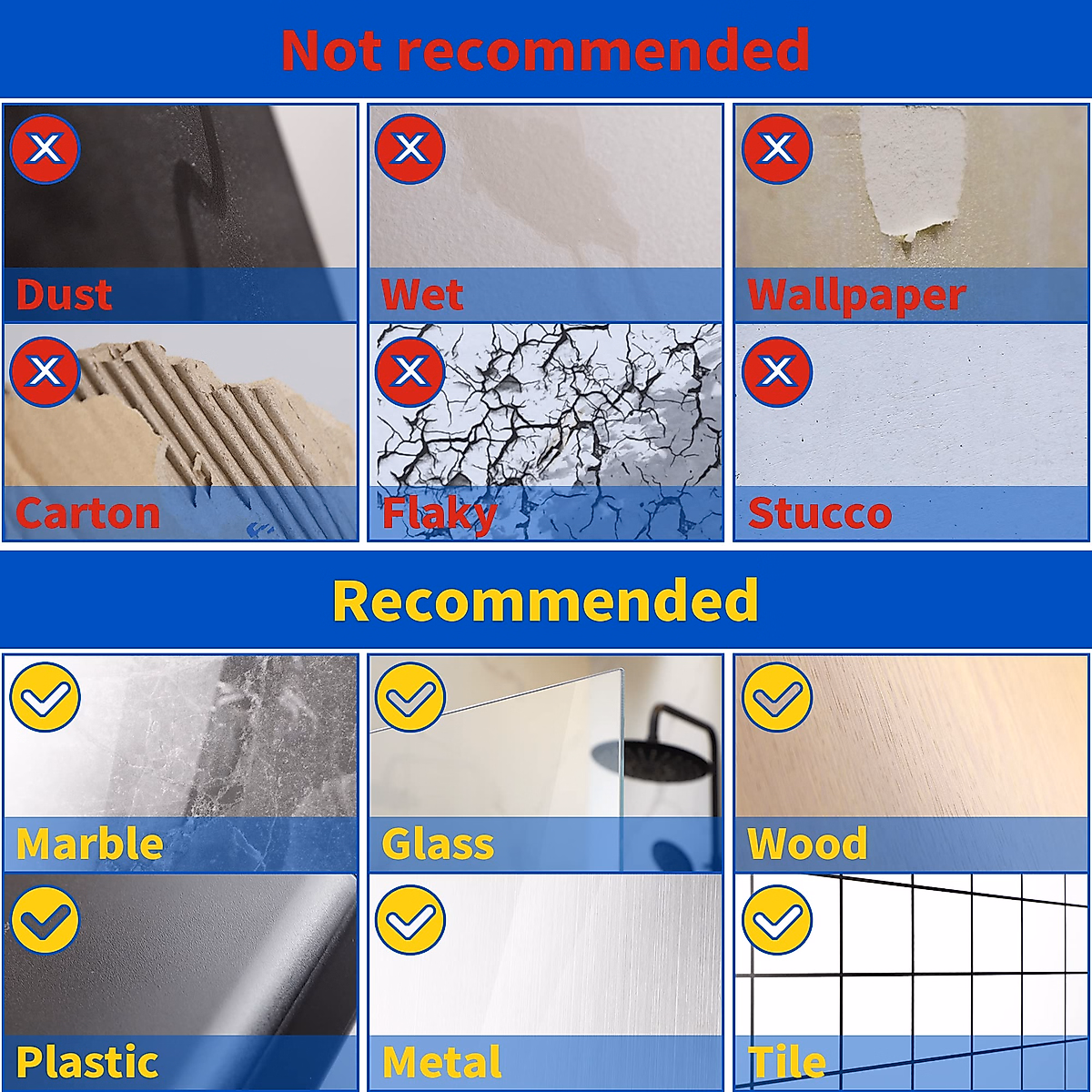 ALOCEO Over The Door Hooks,4 Pack Double Adhesive Wall Hooks for Hanging Coat Robe Towel Hooks,Door Hanger Hook for Bathroom and Kitchen with 5 Strips,White