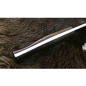 DKONLY-BLADES USA: 15" Custom Handmade D2 Steel Full Tang Hunting Almogovar Camp Knife with Rose Wood Handle & Leather Sheath (AM76)