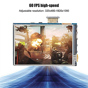 Tosuny Gaming Monitor, Portable Monitor 3.5 inch 1080P IPS Wide Viewing Angle LCD Touch Screen Display HDMI Monitor for Raspberry Pi 4B