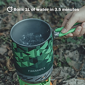 Fire-Maple Fixed Star 2 Backpacking and Camping Stove System - Outdoor Propane Camp Cooking Gear, Portable Pot/Jet Burner Set, Ideal for Hiking, Trekking, Fishing, Hunting Trips and Emergency Use