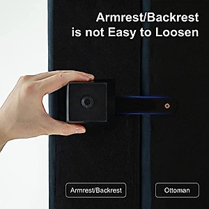 Belffin Modular Velvet Sectional Sofa with Storage Seat Oversized U Shaped Couch with Reversible Chaise Sofa Set with Ottoman Blue