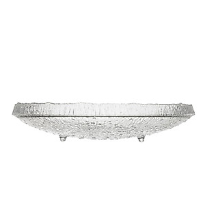 iittala Ultima Thule Certerpiece Bowl / Platter 14.56" Clear Glass