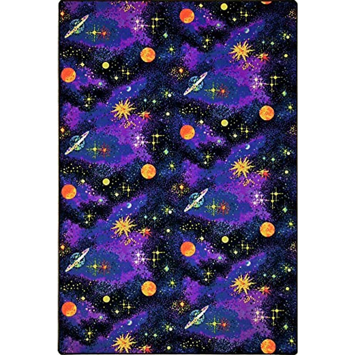 Joy Carpets Fluorescent Space Explorer 4' x 6' Area Rug