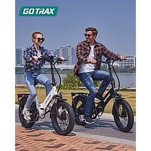 Gotrax F2 20" Folding Electric Bike with 55 Miles (Pedal-assist1) by 48V Battery, 20Mph Power by 500W, LCD Display and 5 Pedal-Assist Levels, 7-Speed&Front Shock Absorber for Off-Road Bicycle White